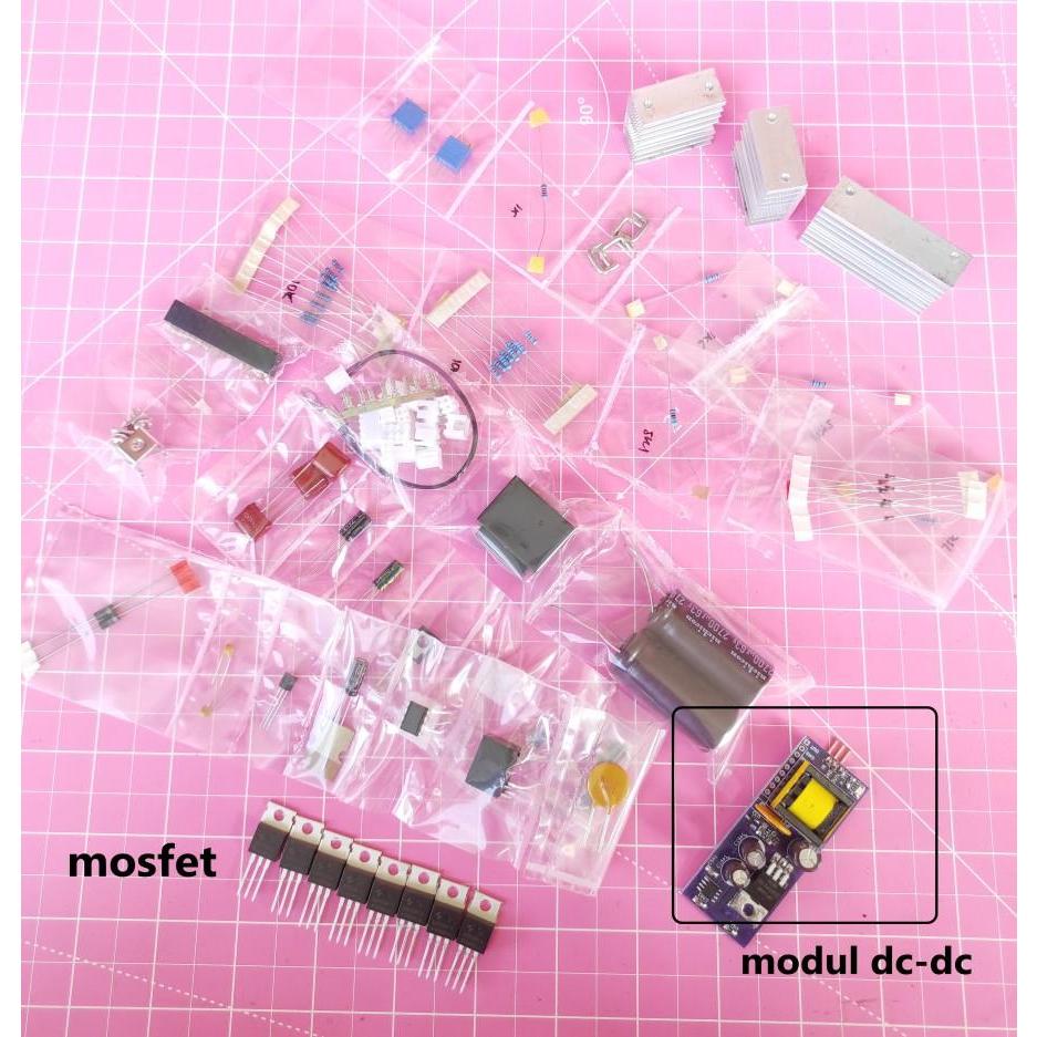 Jual Paket Komponen 8 Mosfet TO 220 Siap Solder Paket Komponen Inverter ...