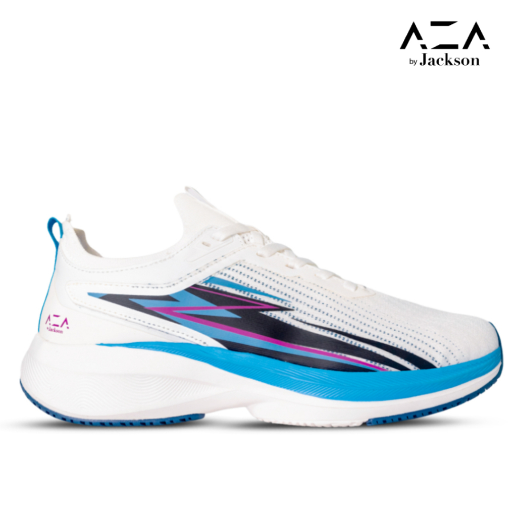 Jual AZA by Jackson BoltZ Percy Running Shoes - White | Sepatu Lari ...