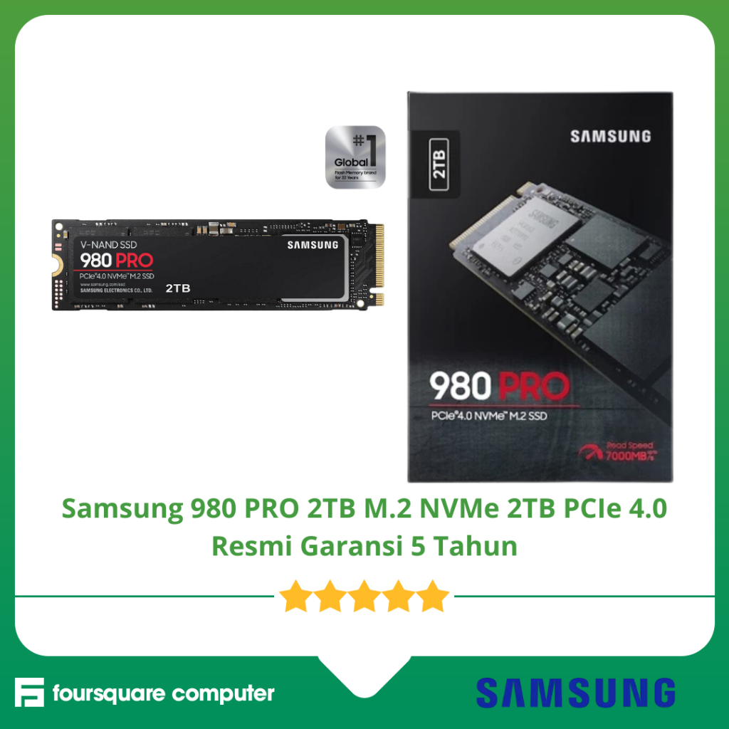 Jual Samsung 980 PRO 2TB M.2 NVMe 2TB PCIe 4.0 Resmi Garansi 5 Tahun ...