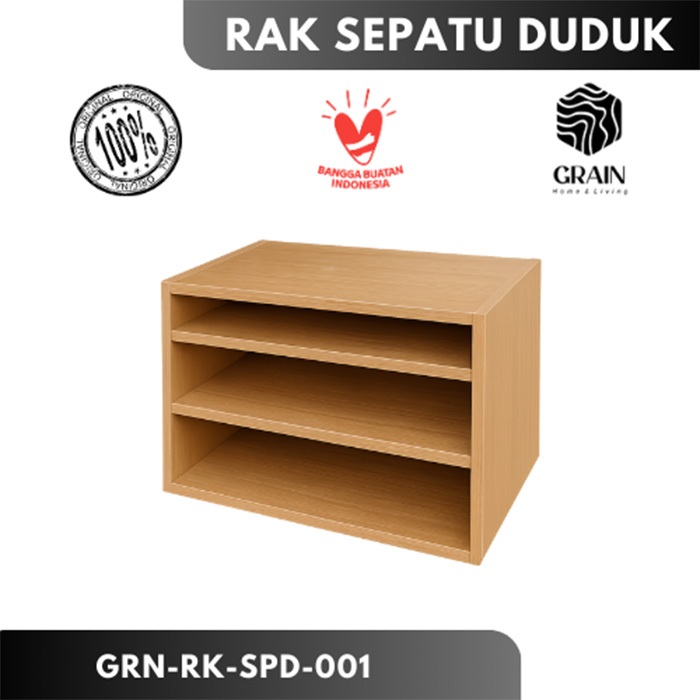 Jual Rak Sepatu Duduk Kayu Minimalis – Bench Organizer 2-in-1 untuk ...