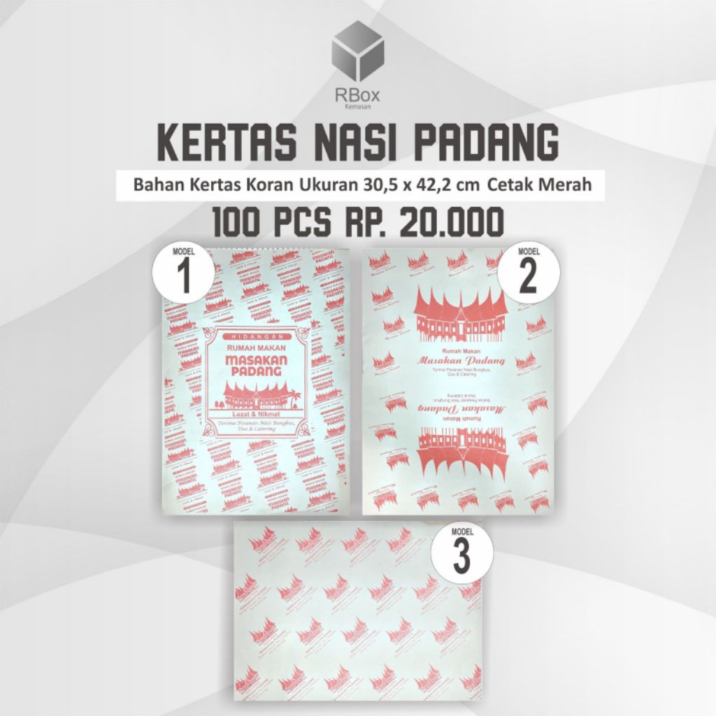 Jual Harga Kertas Nasi Terlengkap & Harga Terbaru Juni 2026 | Shopee ...
