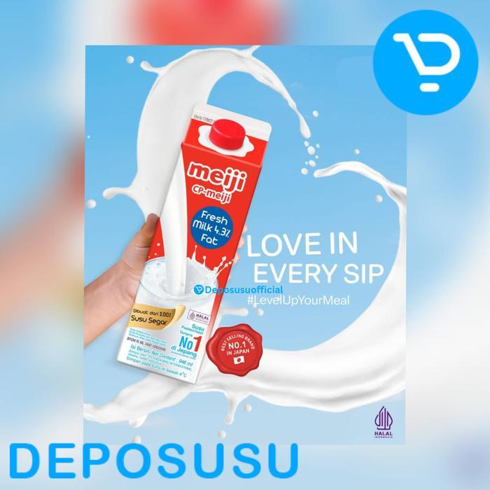 Jual Meiji Pasteurized Fresh Milk Import Japan Deluxe Milk Susu Segar ...