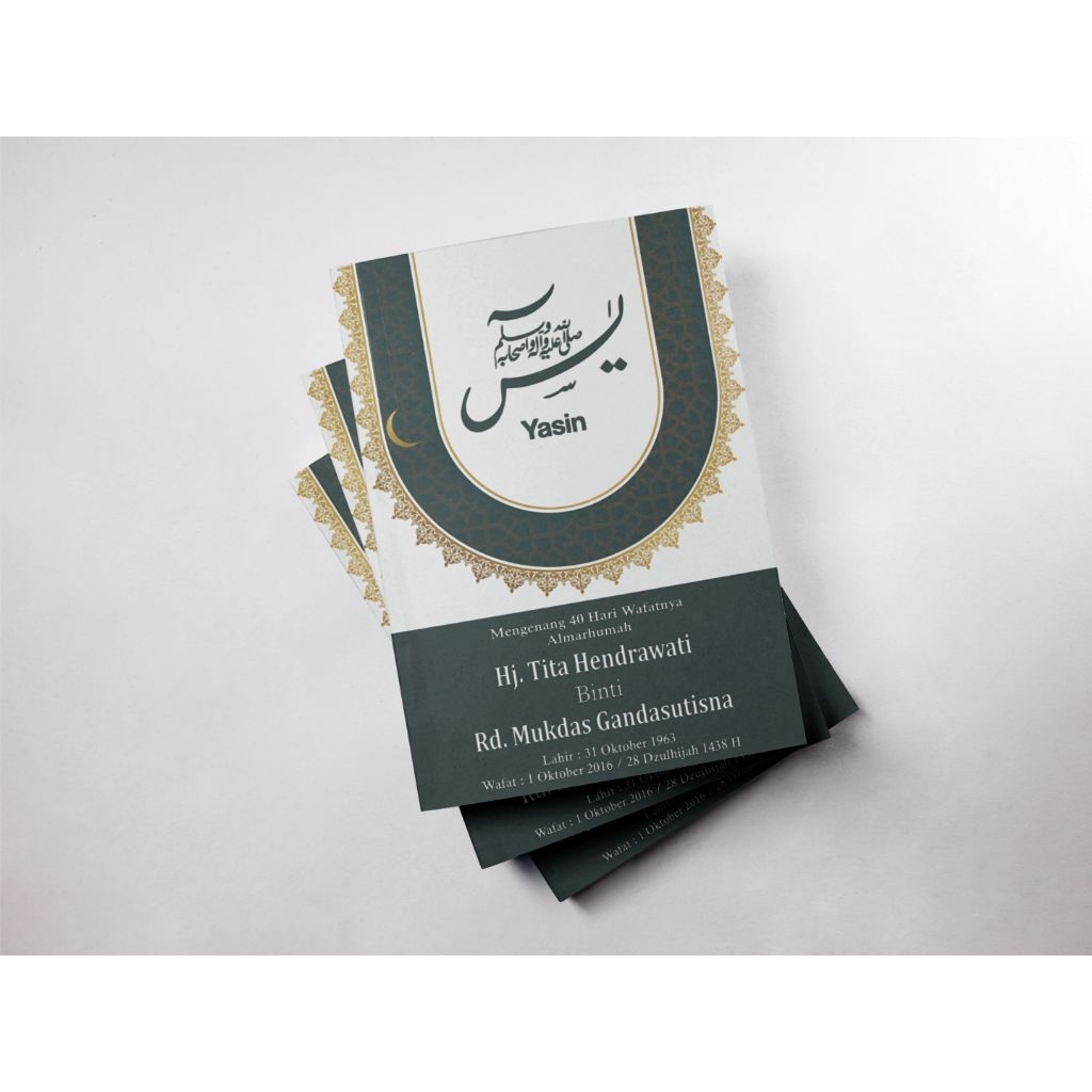 Jual Template Cover Yasin CDR | Desain Kaligrafi Modern | Editable ...