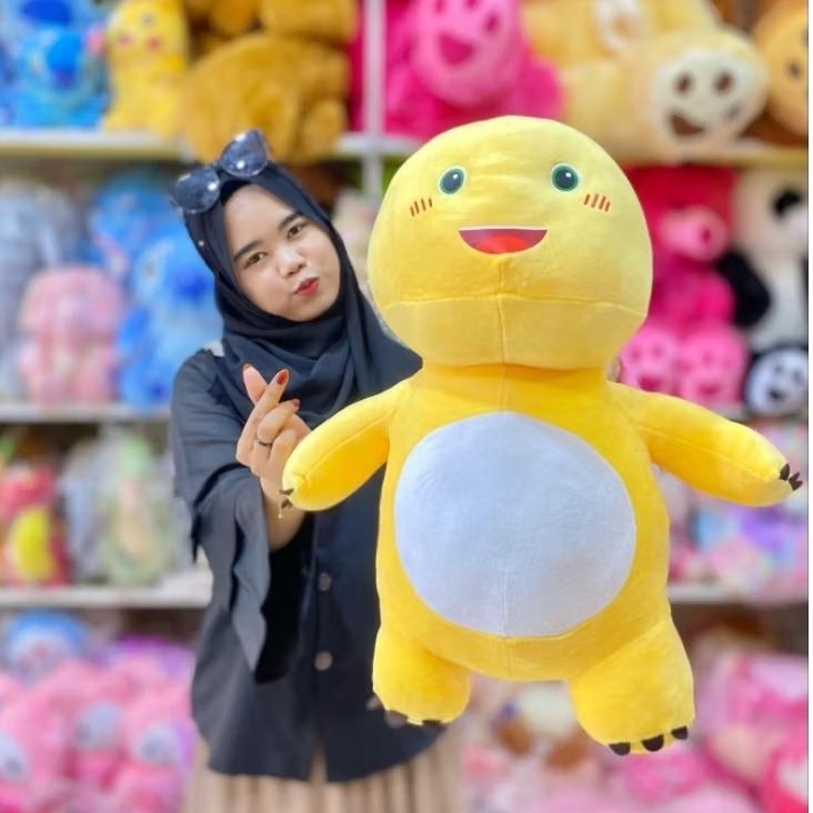 Jual BONEKA NAILONG JUMBO ORIGINAL DINO KUNING NAILONG DON DON UKURAN ...