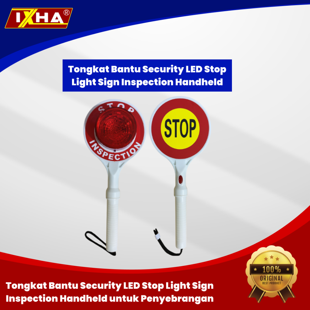 Jual Tongkat Bantu Security LED Stop Light Sign Inspection Handheld ...
