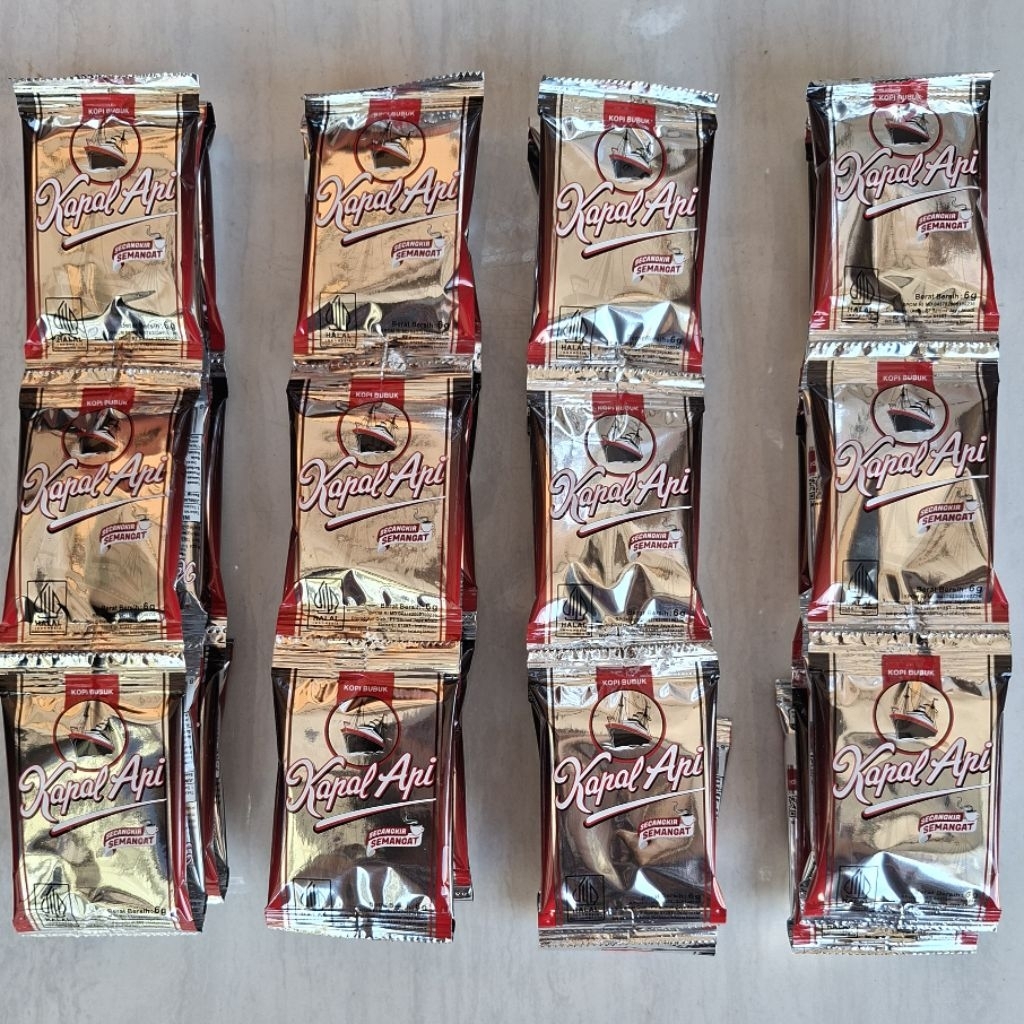 Jual Isi 2 Renteng [20 Sachet] Kemasan SILVER Kopi Kapal Api Mini Tanpa ...