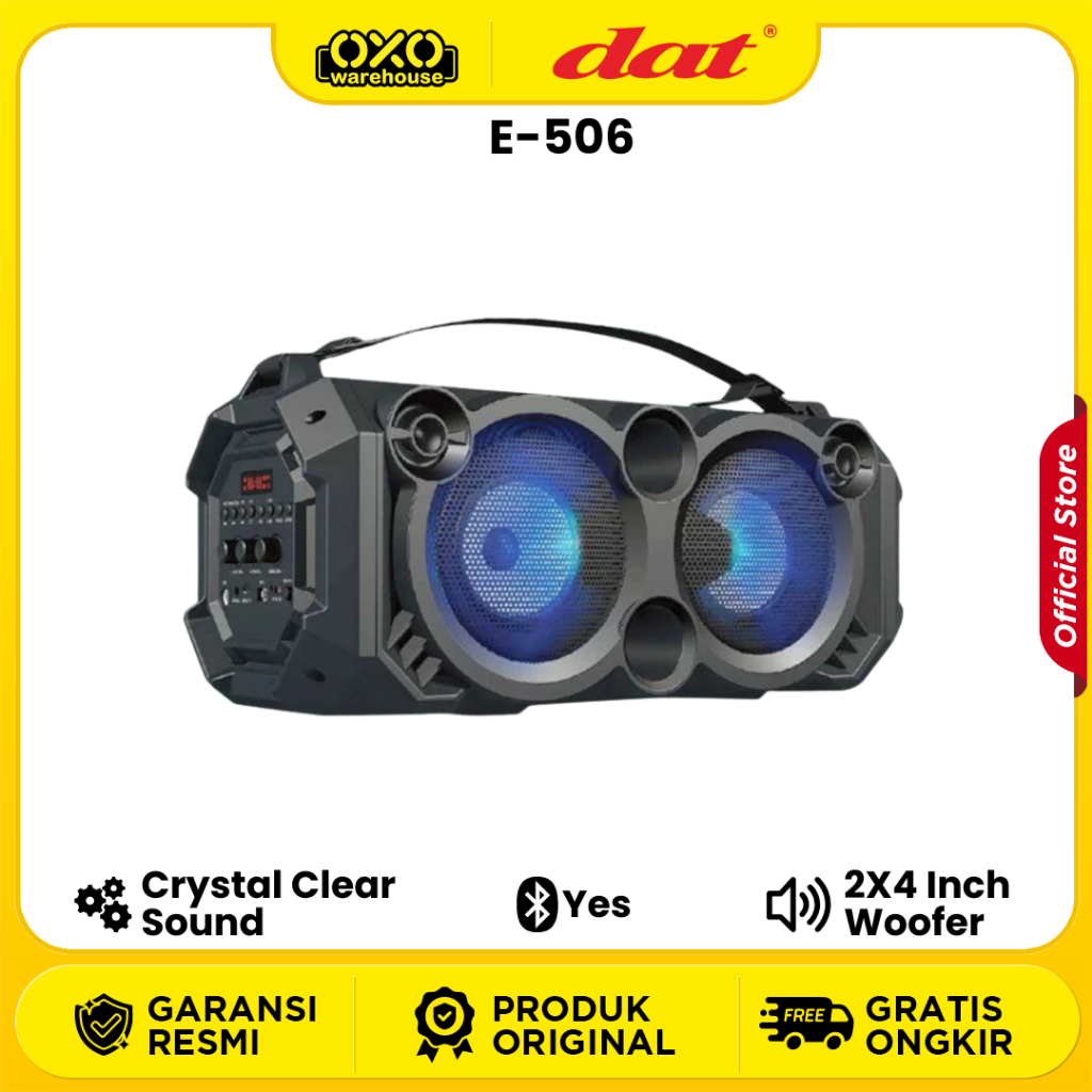 Jual DAT Speaker Multimedia E-506 – 4" Woofer | Crystal Clear Sound ...