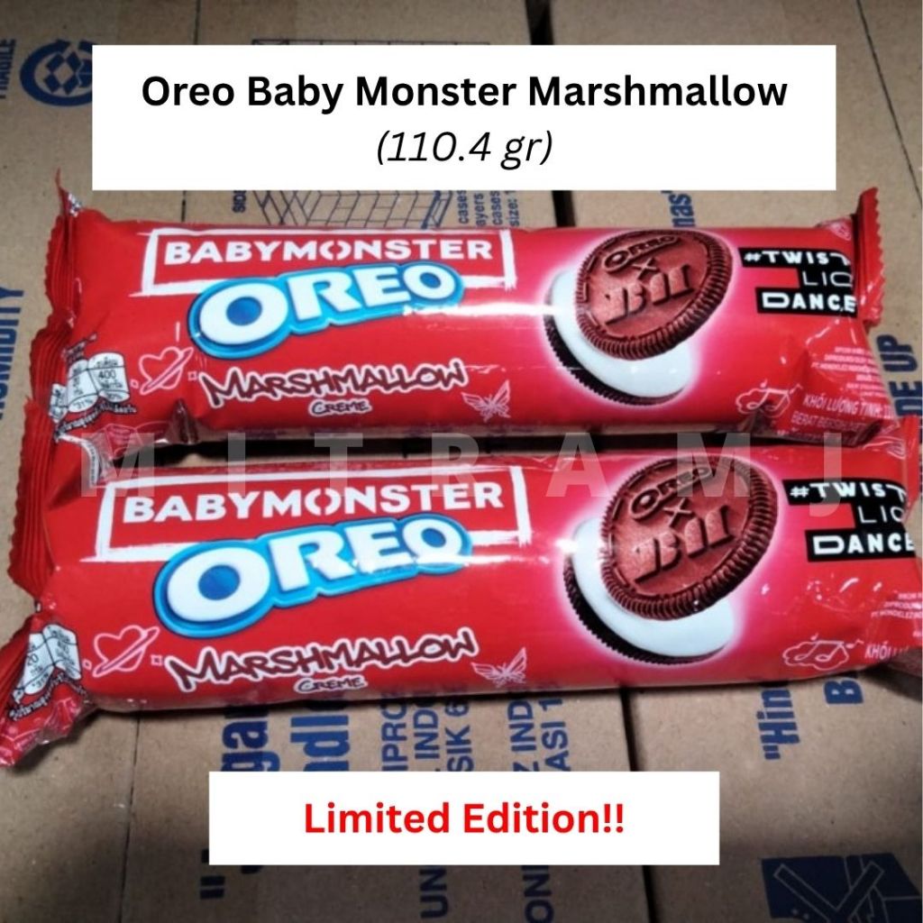 Jual Oreo Baby Monster Marshmallow (110 gr) Creme Twist Lick Dance ...