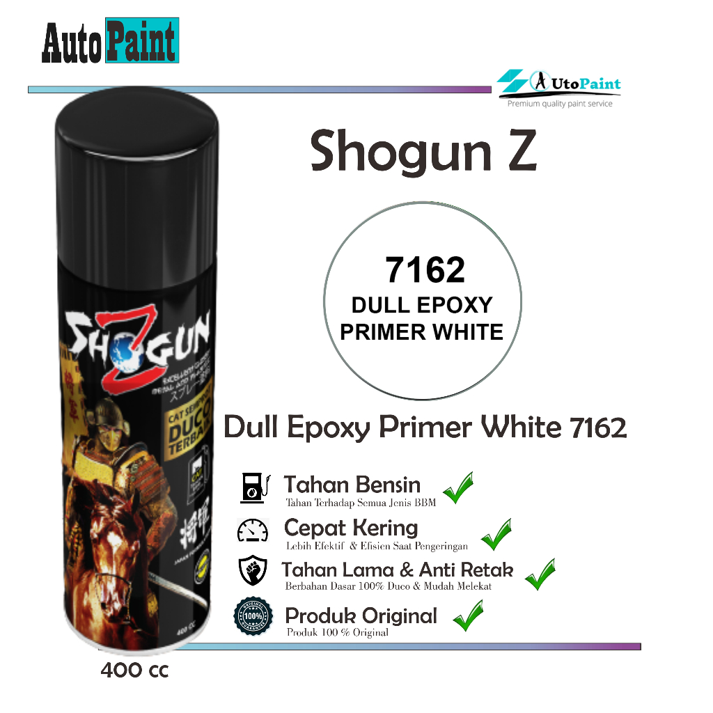 Jual Cat Semprot Premium - Pilok Pilox Dull Epoxy White 7162 Shogun Z ...
