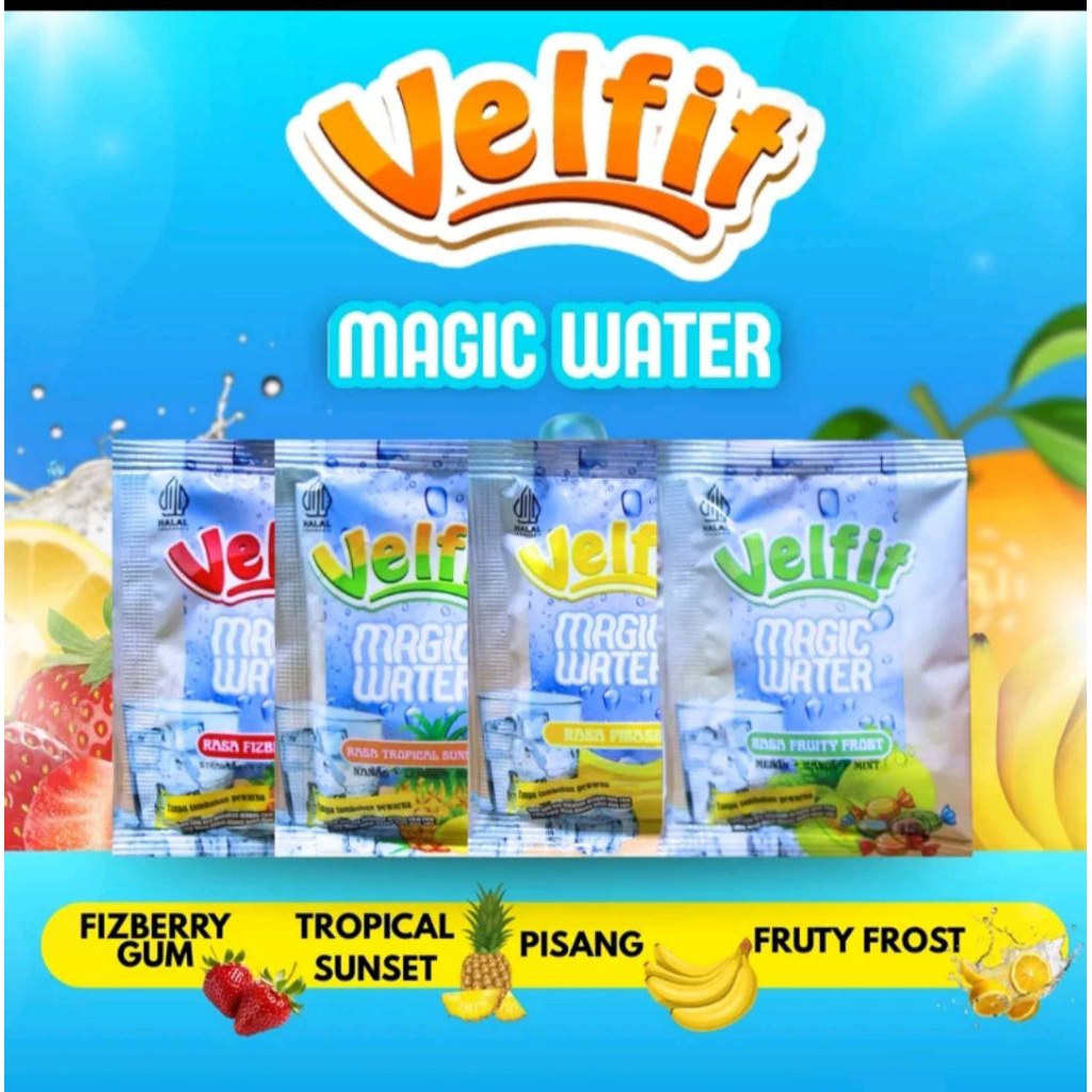 Jual VELVIT Magic Water (2 rtg/ isi 20 pcs mix 4 rasa) | Shopee Indonesia