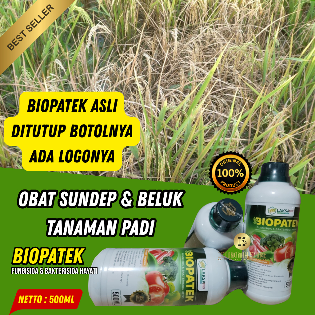 Jual Obat Sundep dan Beluk Padi BIOPATEK 500ML Obat Pengendali Hama ...