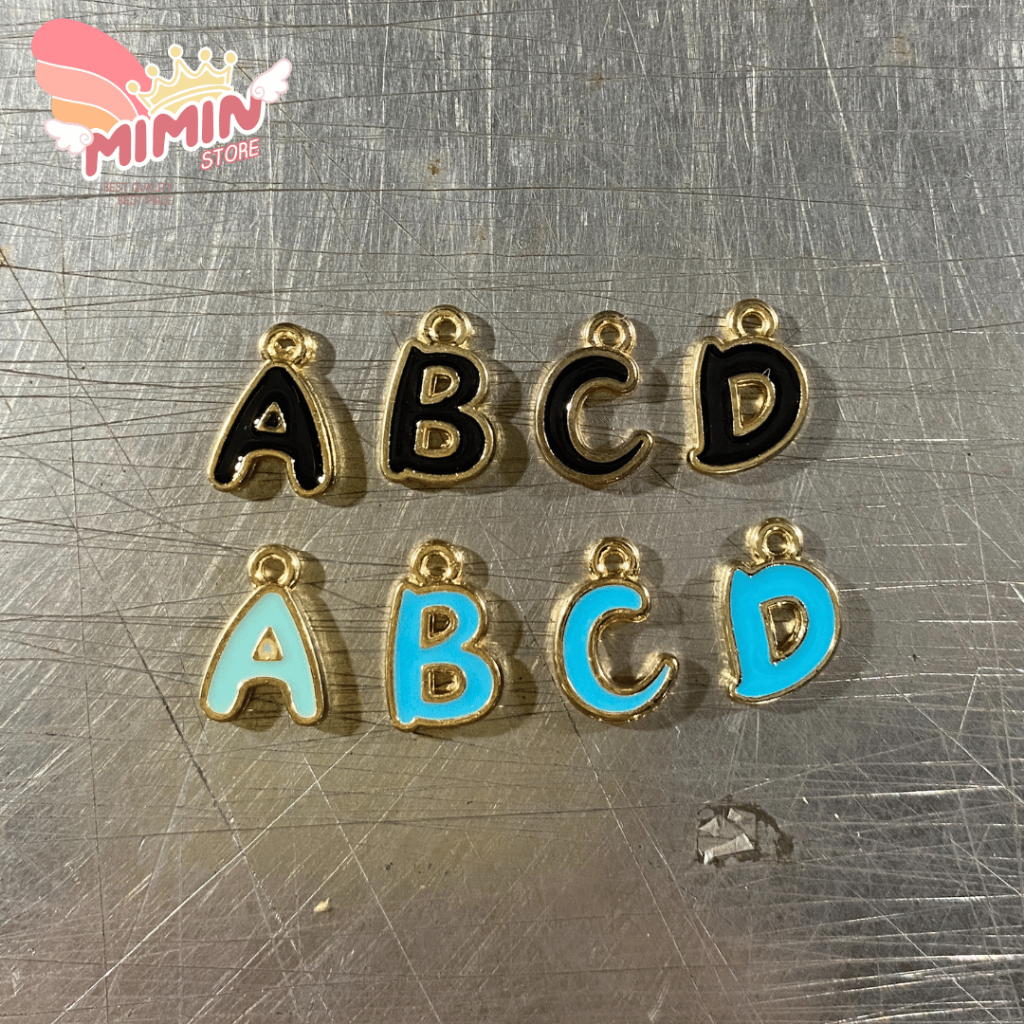 Jual #8 Liontin Huruf Enamel Epoxy Huruf Alfabet | Shopee Indonesia