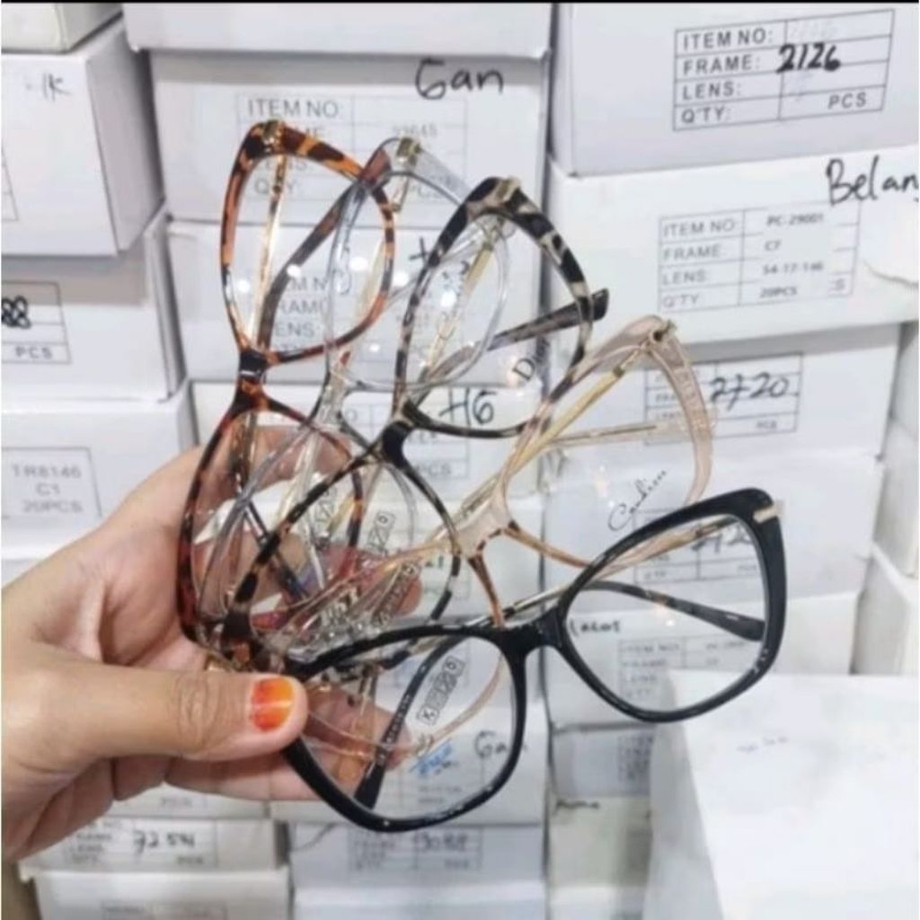 Jual frame model cat aye kode 9012 (PROGRESIF BACA DAN JALAN) Lensa ...