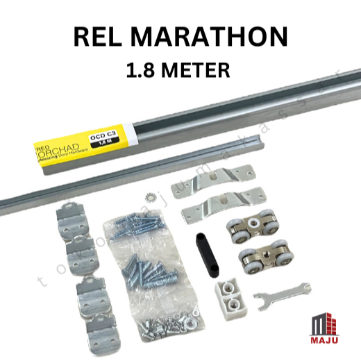 Jual Rel Pintu Geser Maraton 1.8 mtr / Sliding Door Rel Marathon - RED ...