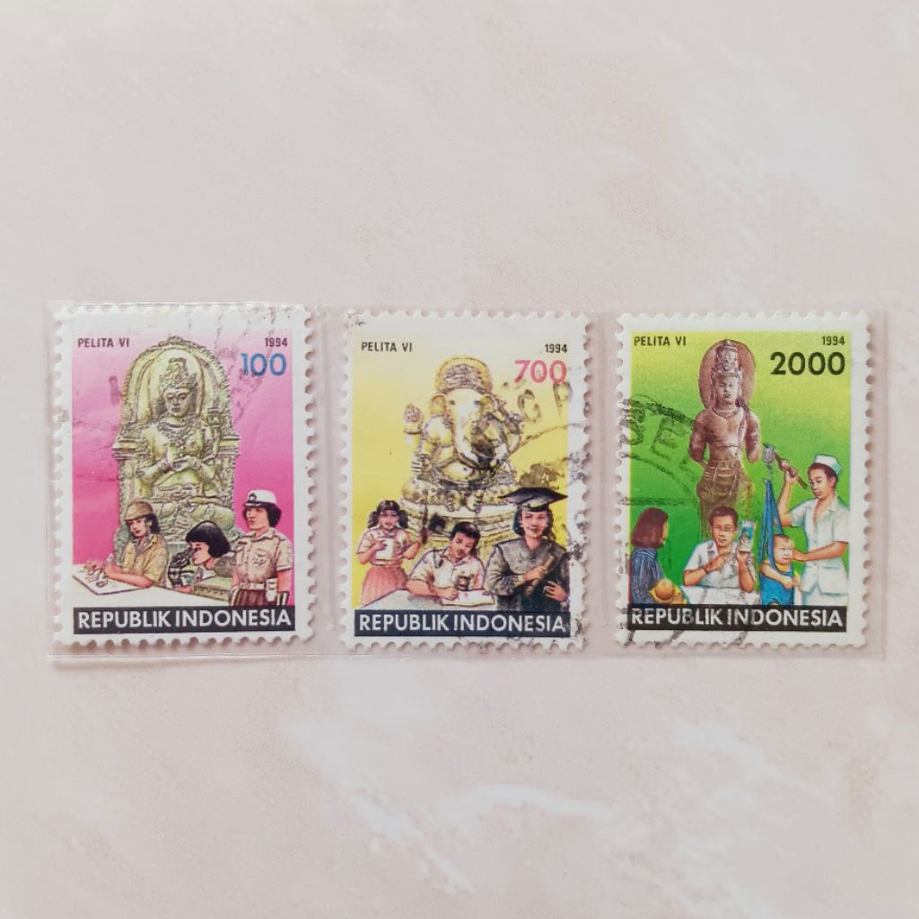 Jual (AB) Perangko Indonesia 1994 Pelita Set Lengkap 3 pcs Used ...