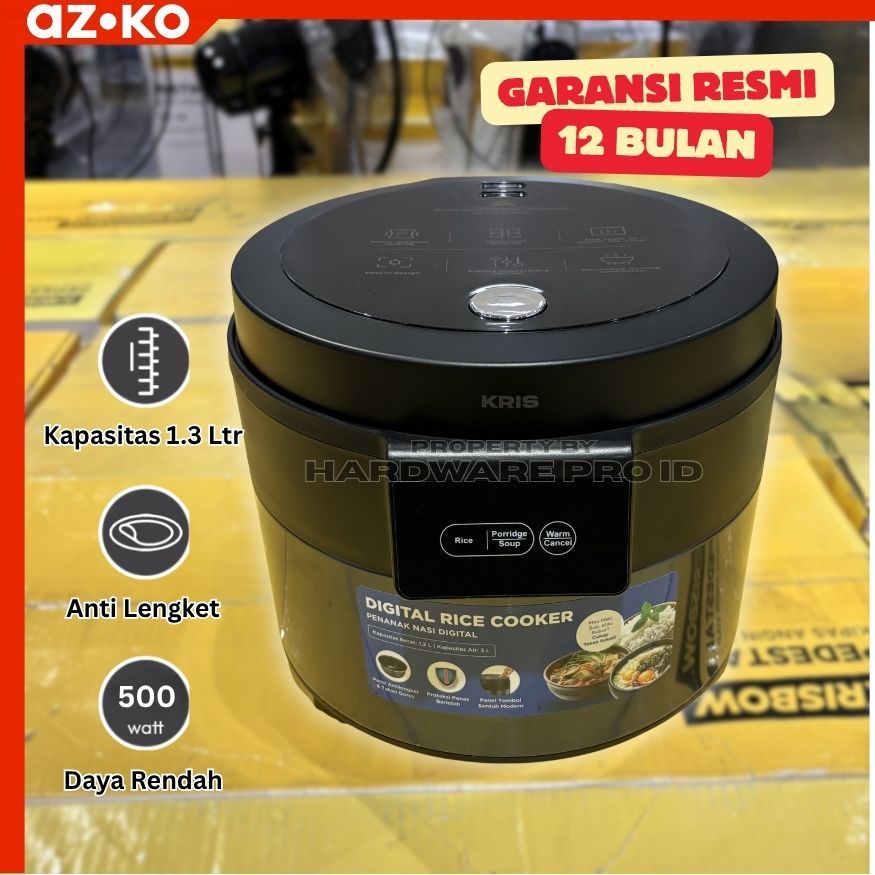 Jual Kris 1.3 Ltr Rice Cooker Digital Bergaransi Resmi Azko Indonesia ...