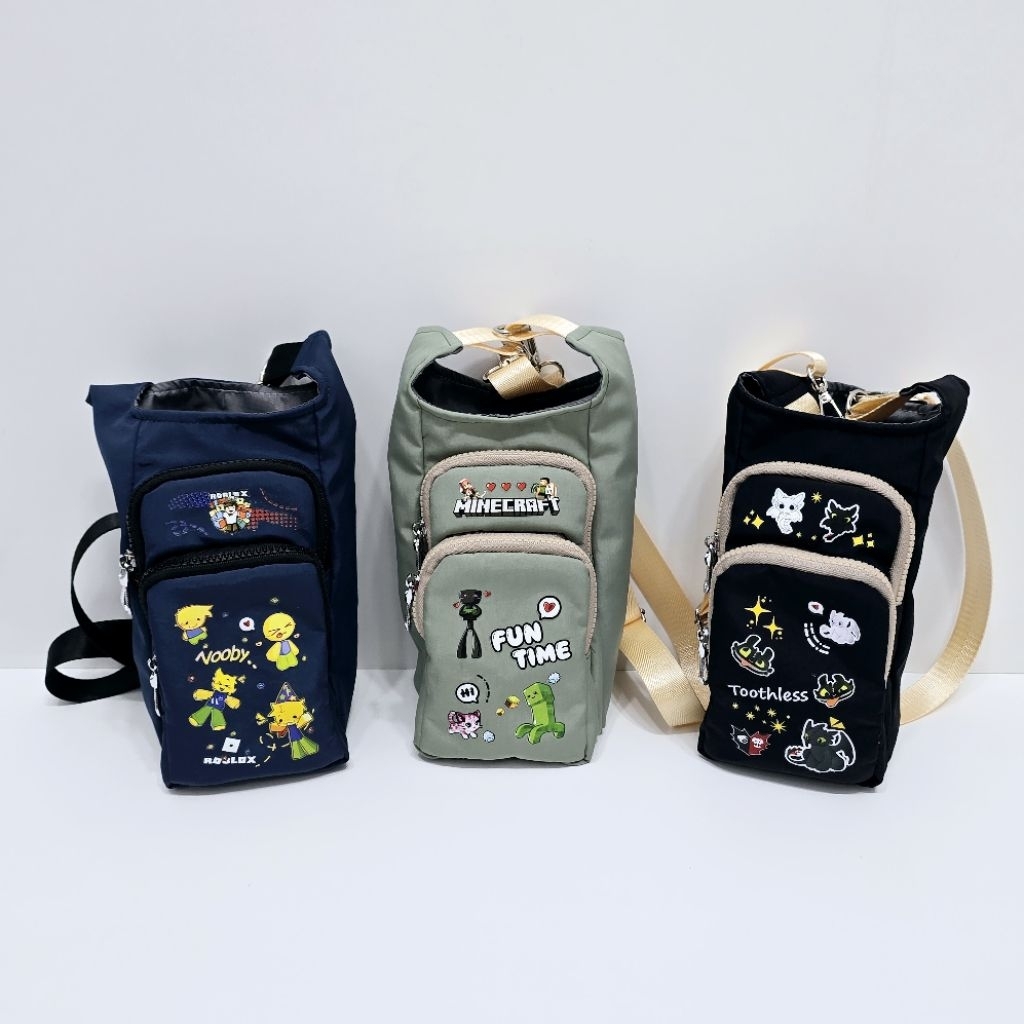 Jual Tas Selempang Botol Minum Anak - Minecraft - Roblox - Toothless ...