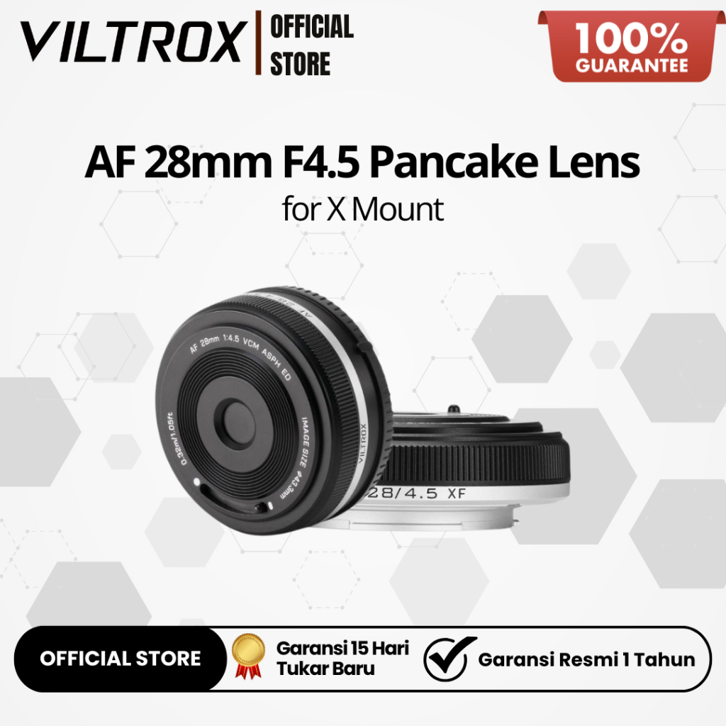 Jual Viltrox 28mm F4.5 Pancake Lens for Fuji X Mount Garansi Resmi ...