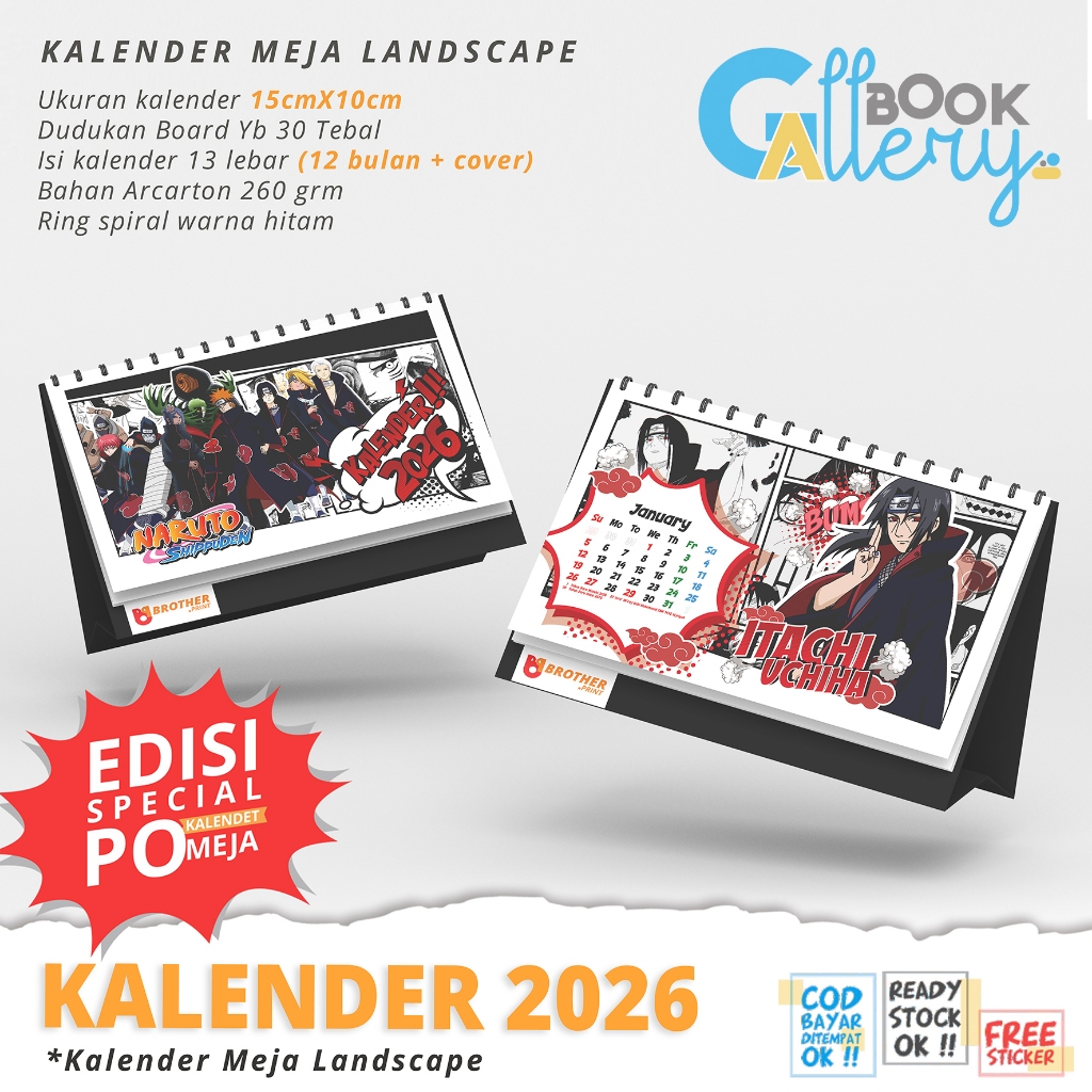 Jual [KL] Kalender Meja, Kalender duduk, Kalender dinding Tahun 2026 ...