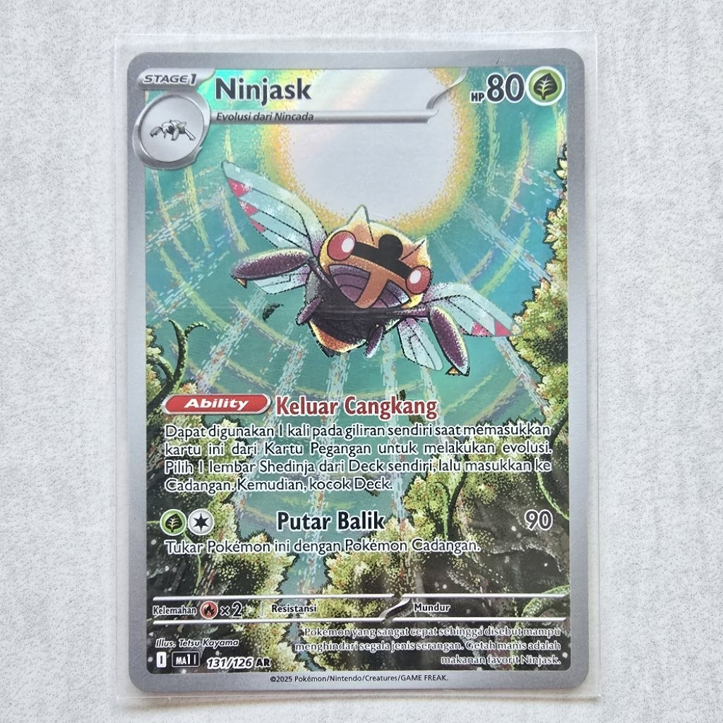 Jual Ninjask AR Set Evolusi Mega MA1 131/126 - Kartu Pokemon TCG Indonesia | Shopee Indonesia