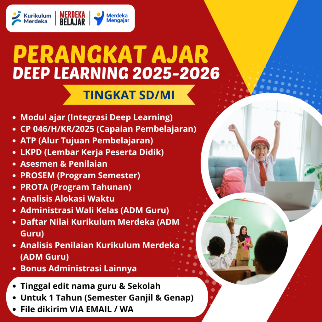 Jual Perangkat Ajar Guru – Modul Ajar Deep Learning SD/MI | Shopee ...