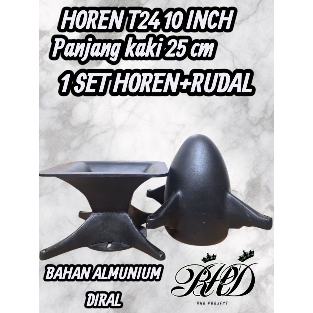Jual HOREN TWEETER T24 10 INCH 1 SET HOREN+RUDAL,T24 | Shopee Indonesia
