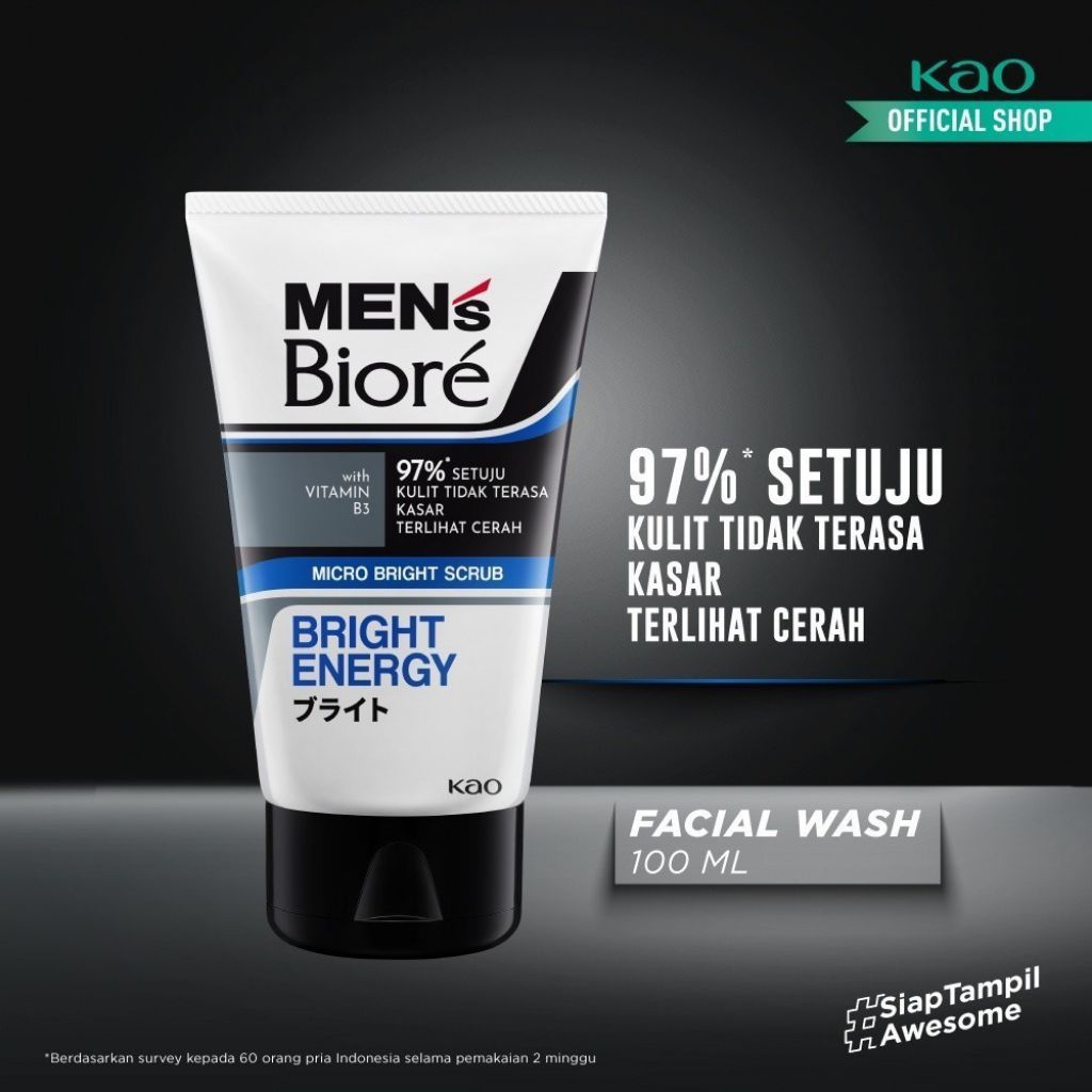 Jual BIORE MEN BRIGHT ENERGY 100ml | Shopee Indonesia