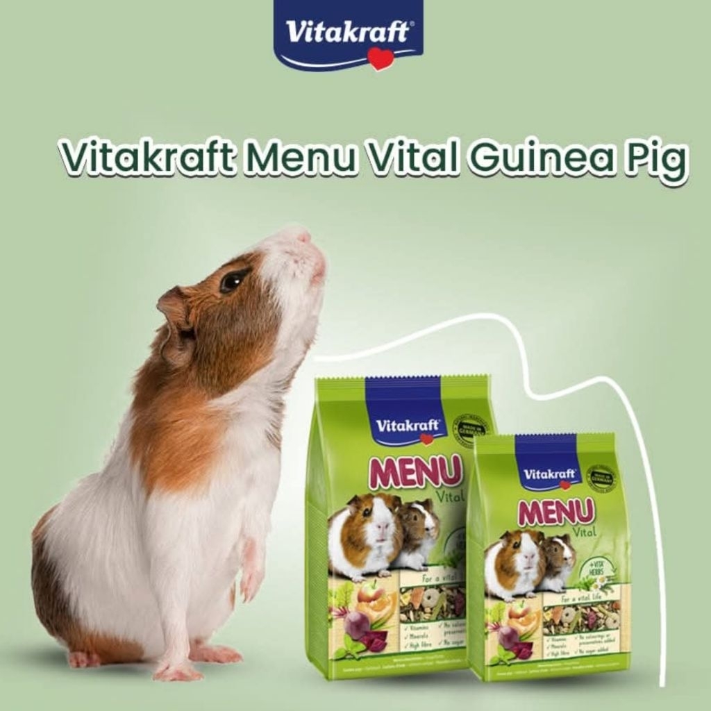 Jual Makanan Marmut 1KG VITAKRAFT MENU VITAL GUINEAPIG Bergizi Lengkap ...