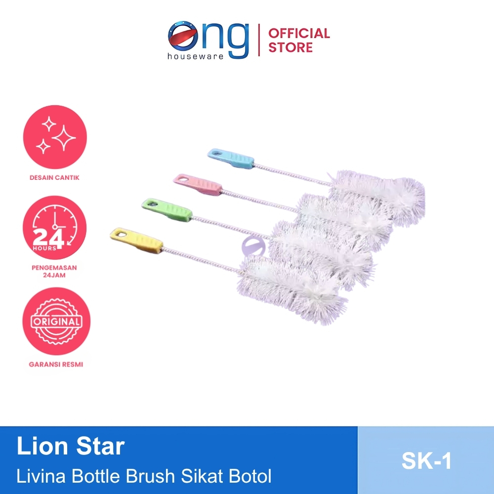 Jual Ong Houseware - Livina Bottle Brush Sikat Botol No. 161 Lion Star ...