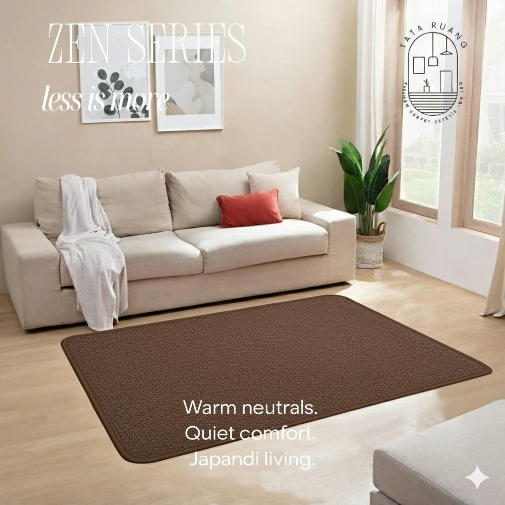 Jual Tata Tuang - Karpet BEST SELLER ZEN SERIES POLOS Japandi Anti Slip ...