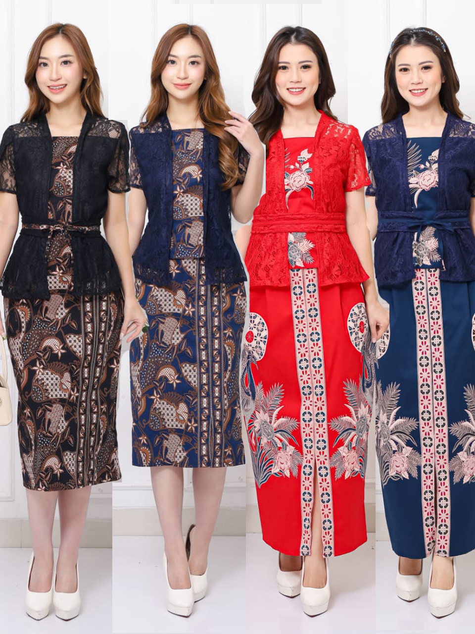 Jual Setelan Batik Model kebaya Ryce 1154 | Shopee Indonesia