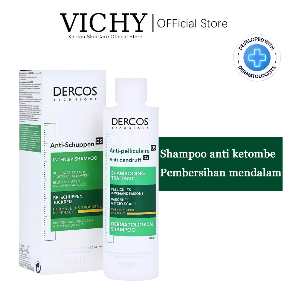 Jual VICHY DERCOS Shampoo Anti-Itching Refreshing Oil Control Fluffy ...