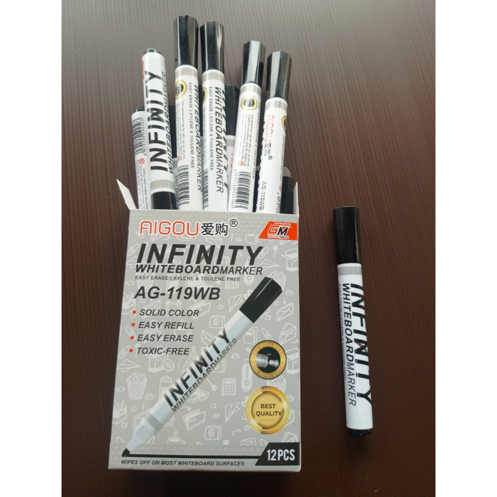Jual SPIDOL HITAM INFINITY WHITEBOARD MARKER/AG-119WB [BUKAN PERMANEN ...