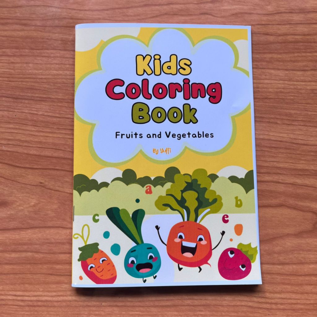 Jual Kids Coloring Book - Buku Mewarnai Anak Buah Sayuran dan Hewan isi ...