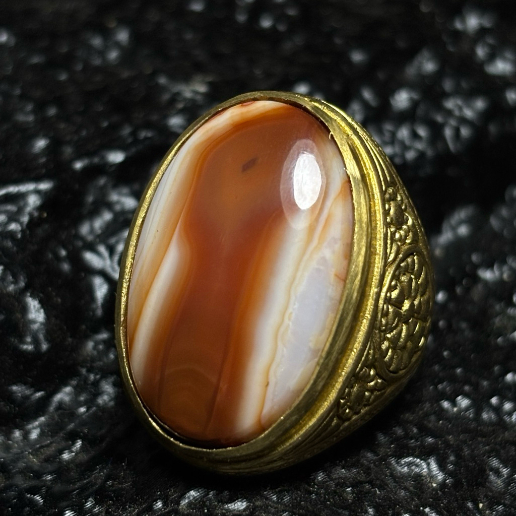 Jual Cincin Pria / Cincin Batu Akik Natural (Asli) sulaiman motif (COD ...