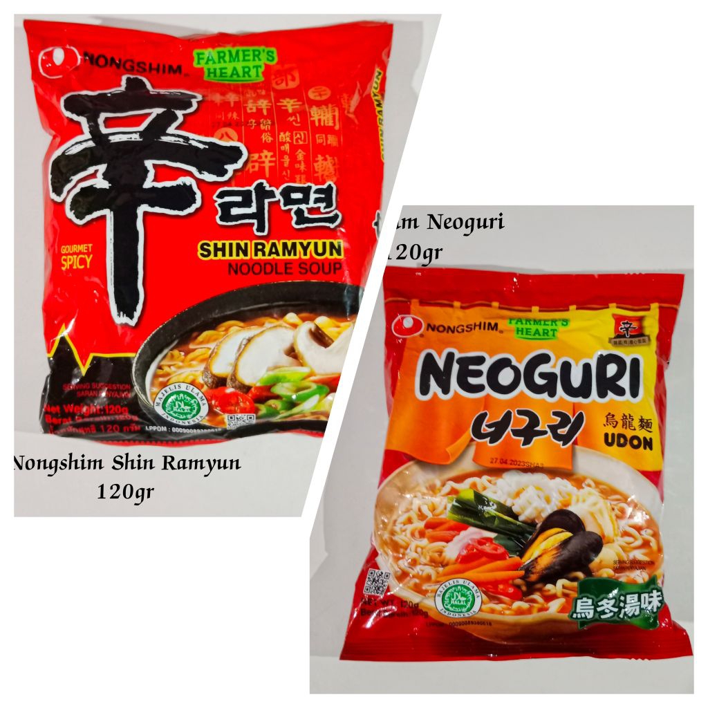 Jual Nongshim Mie Korea || Shin Ramyun || Neoguri || Mie Korea Pedas ...