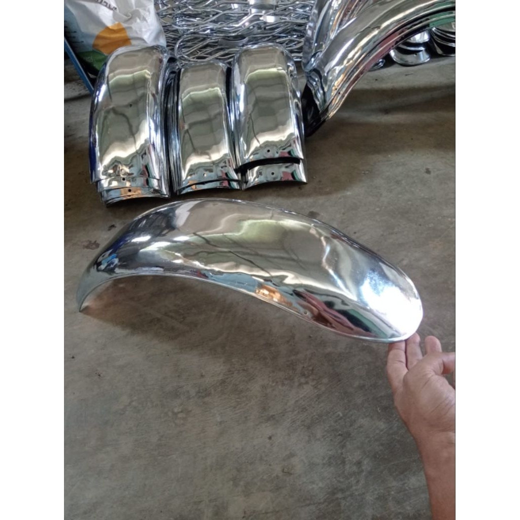 Jual Spakbor Belakang Universal Chrome Spakbor Custom Spakbor British ...