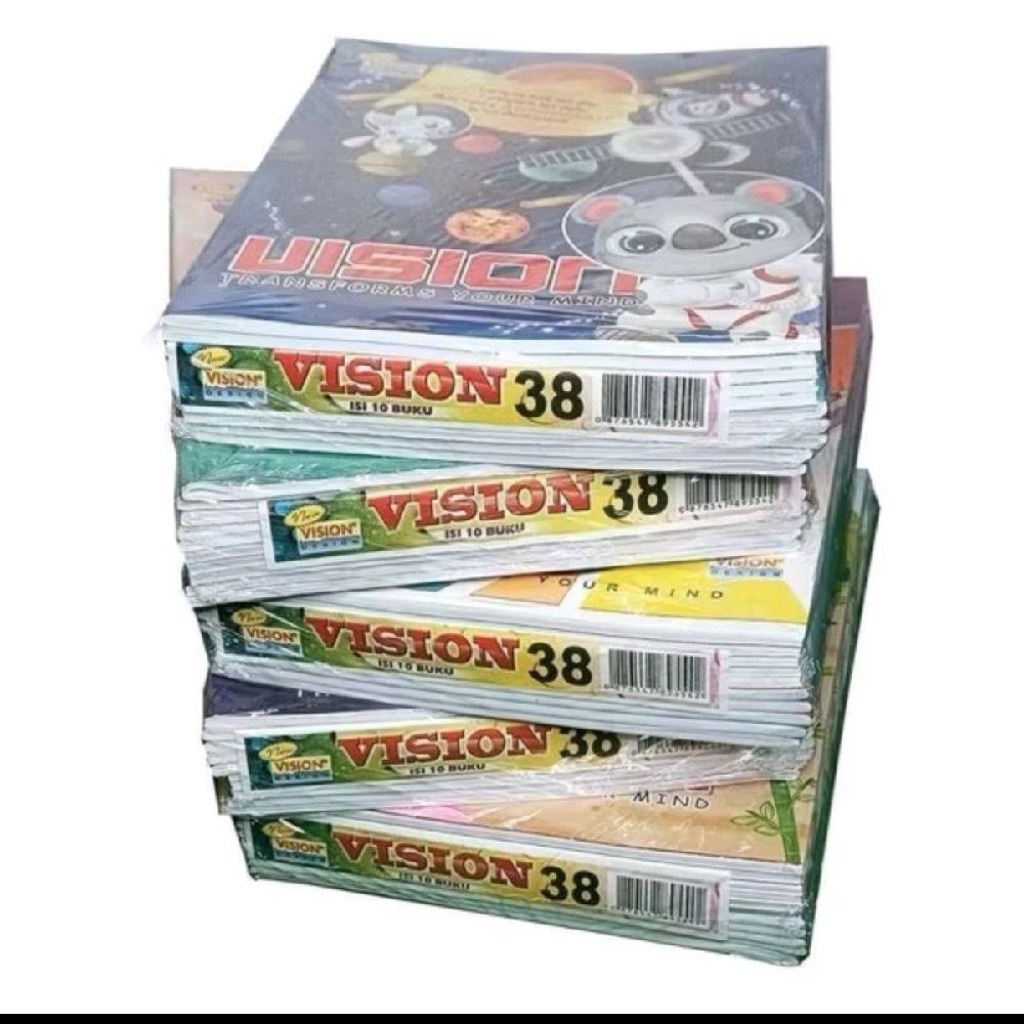 Jual BUKU VISION 38 & 58 / 1 PACK ISI 10 BUKU | Shopee Indonesia
