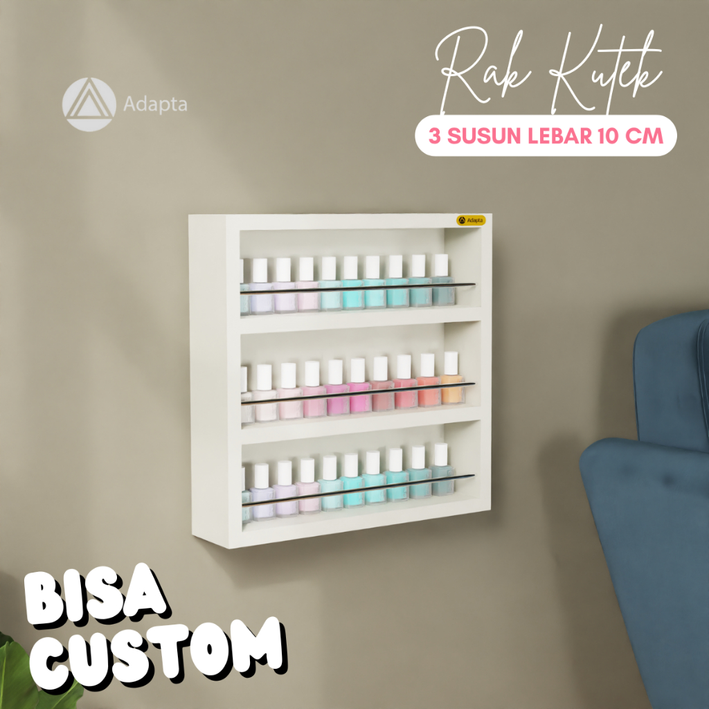 Jual Adapta - Display Rak Kutek DInding Multifungsi - Nail Art Display ...