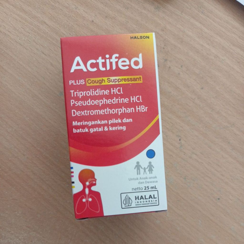 Jual Actifed Plus Cough Suppressant 25ml (MERAH) | Shopee Indonesia