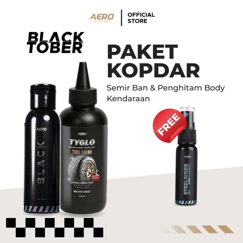 Jual Aero Paket Kopdar Penghitam dan Semir Ban Kendaraan Free Parfum ...