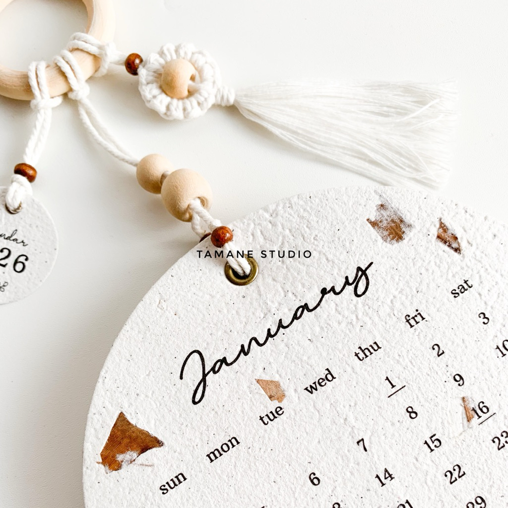 Jual Tamane kalender 2026 Aesthetic kertas daur ulang | Shopee Indonesia