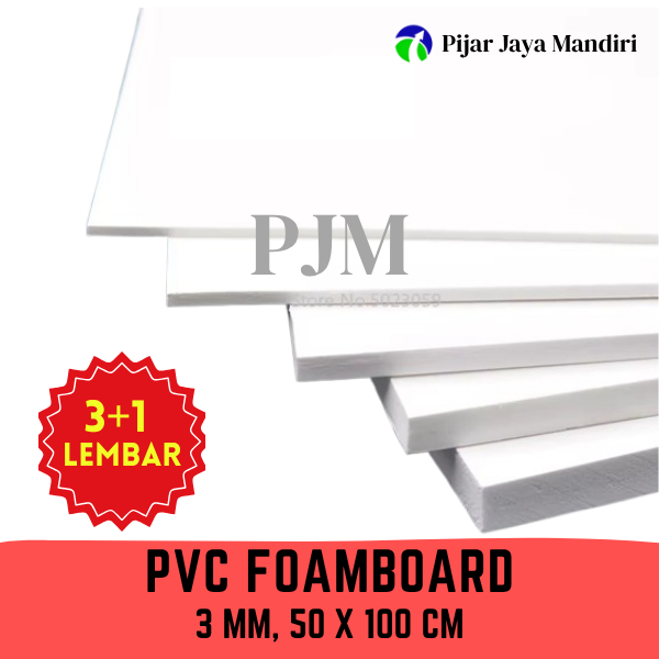 Jual (3+1 LEMBAR) PVC Foamboard / PVC Board 3mm Ukuran 50x100 cm | Shopee Indonesia