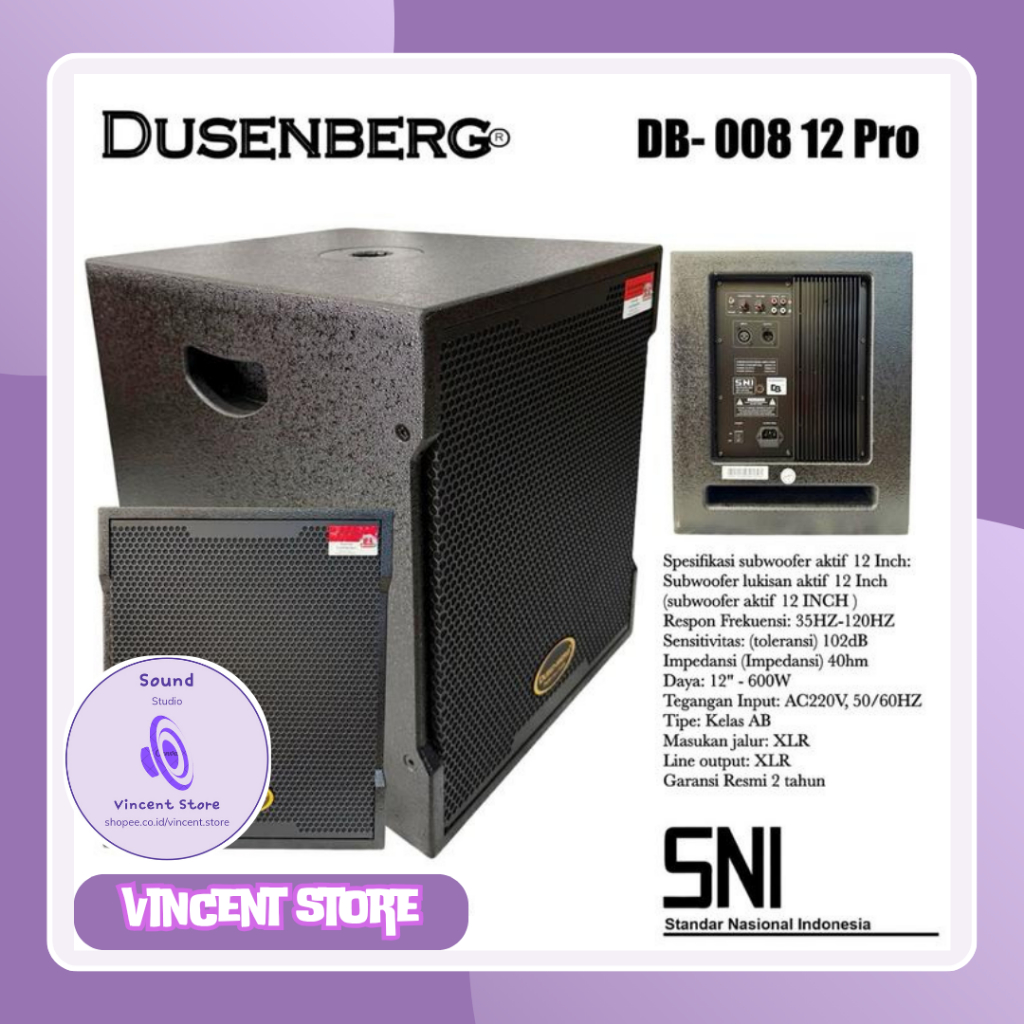 Jual Speaker Subwoofer Professional Dusenberg Db008 12 Inch Pro ...