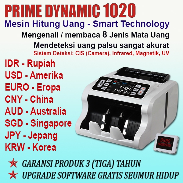 Jual PRIME DYNAMIC 1020, Mesin Penghitung Uang, Smart Technology ...