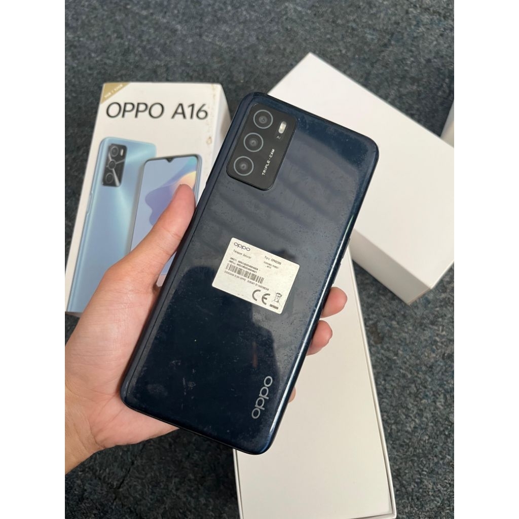 Jual OPPO A16 3/32GB FULSET ORIGINAL | Shopee Indonesia