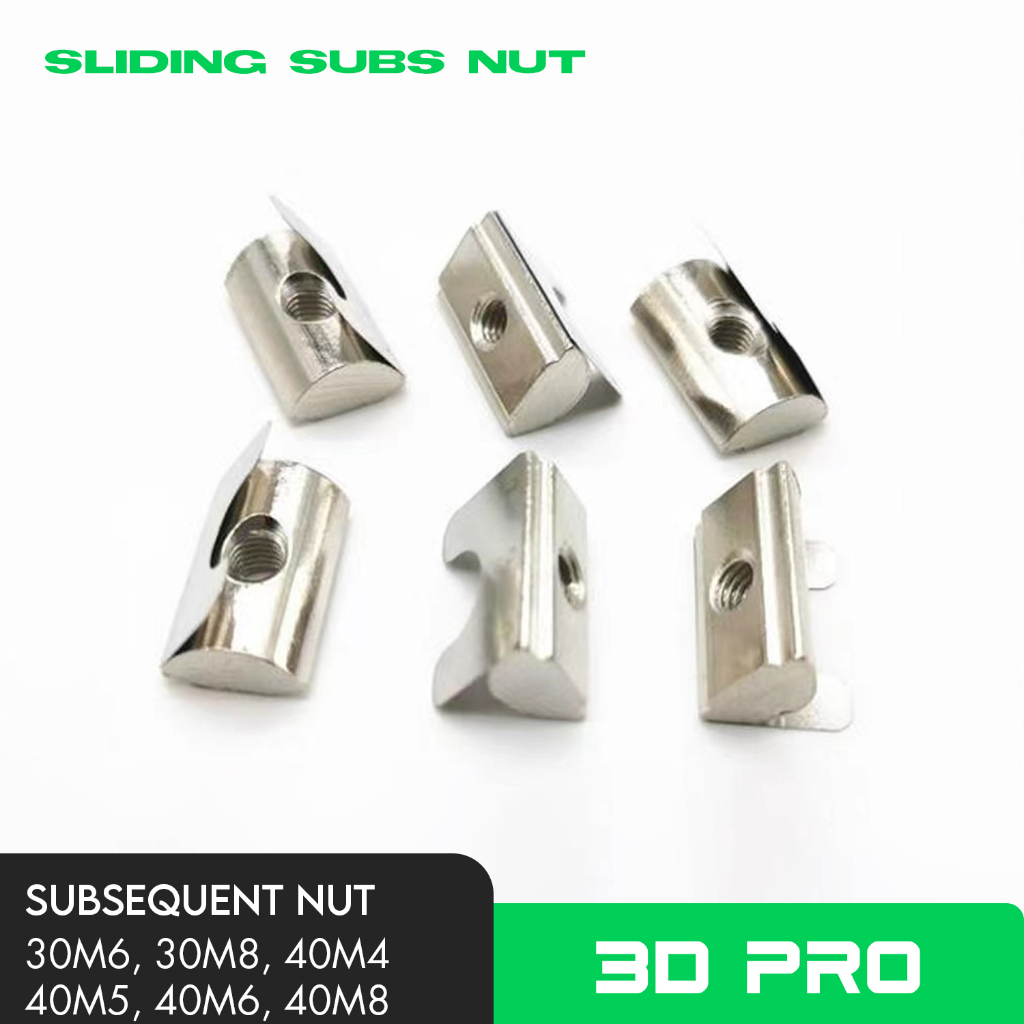 Jual Subsequent Sliding Nut 20 30 40 M3 M4 M5 M6 M8 Aluminium Profile 2020 3030 4040 Subs Nut ...