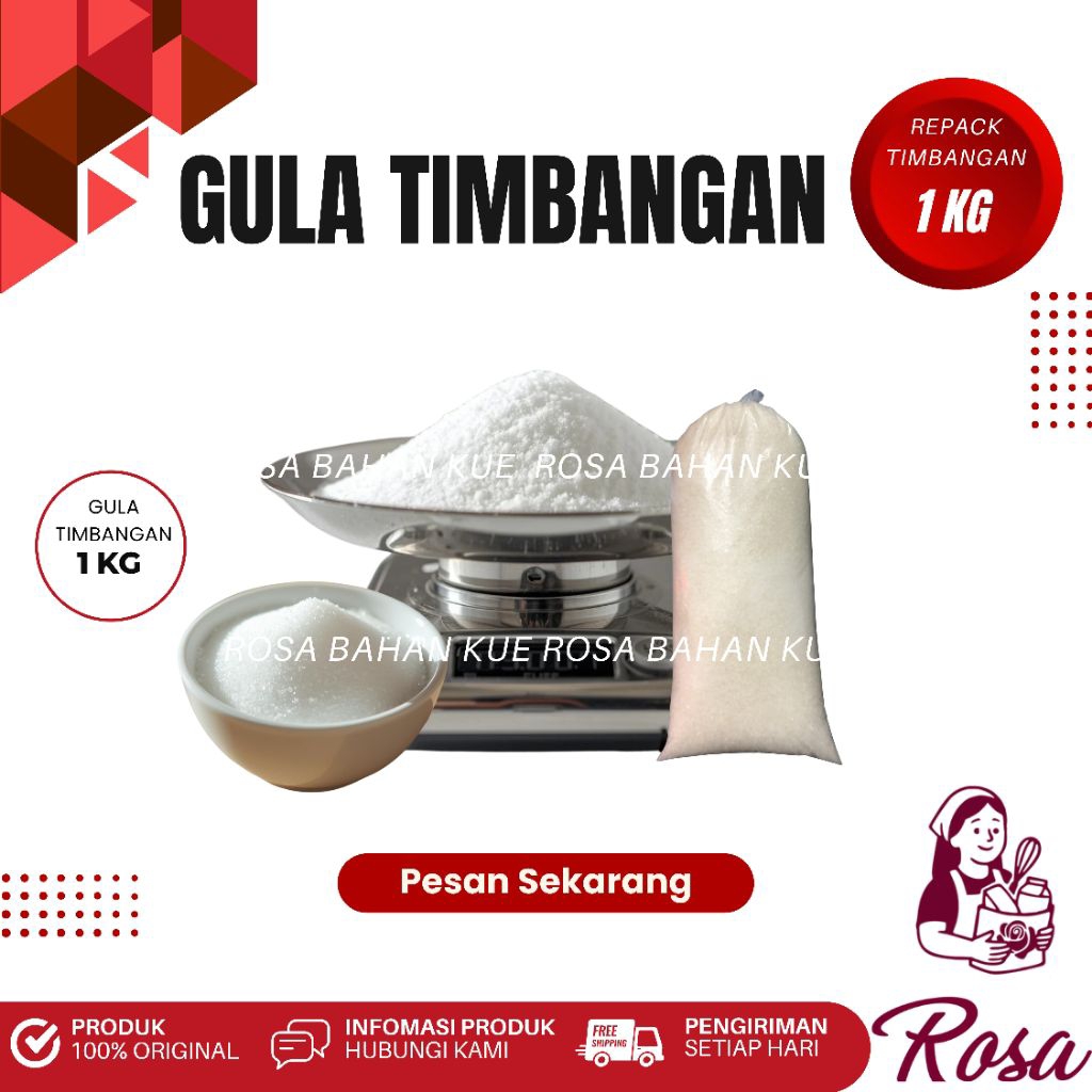 Jual Gula Pasir Timbangan 1 Kg – Gula Putih Halus untuk Masakan ...