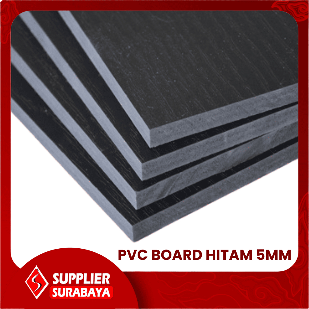 Jual PVC 5MM HITAM MEDIUM UKURAN 40X60 60X60 60X120 / PAPAN PVC BOARD ...