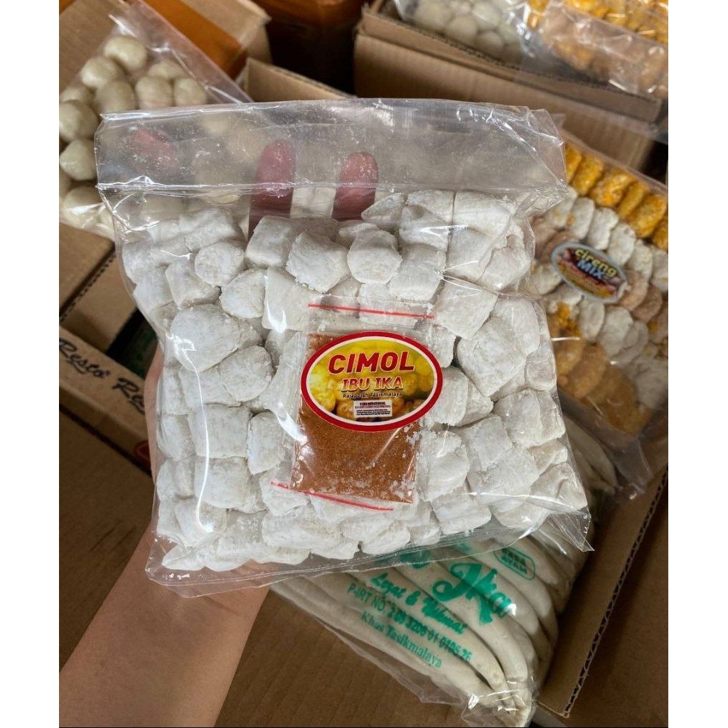 Jual Cimol Original Ibu Ika 500gr Mentah Frozen Food | Shopee Indonesia